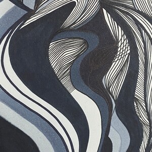 Unique Line Art Design Trippy Original Artwork - Etsy