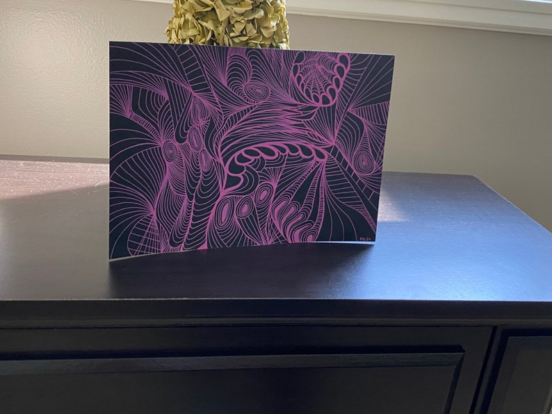 Unique Line Art Abstract Design Wall Art Original Artwork - Etsy