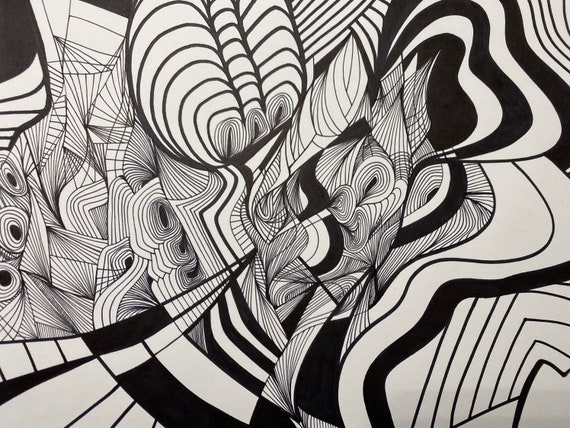 Non Representational Art Black And White