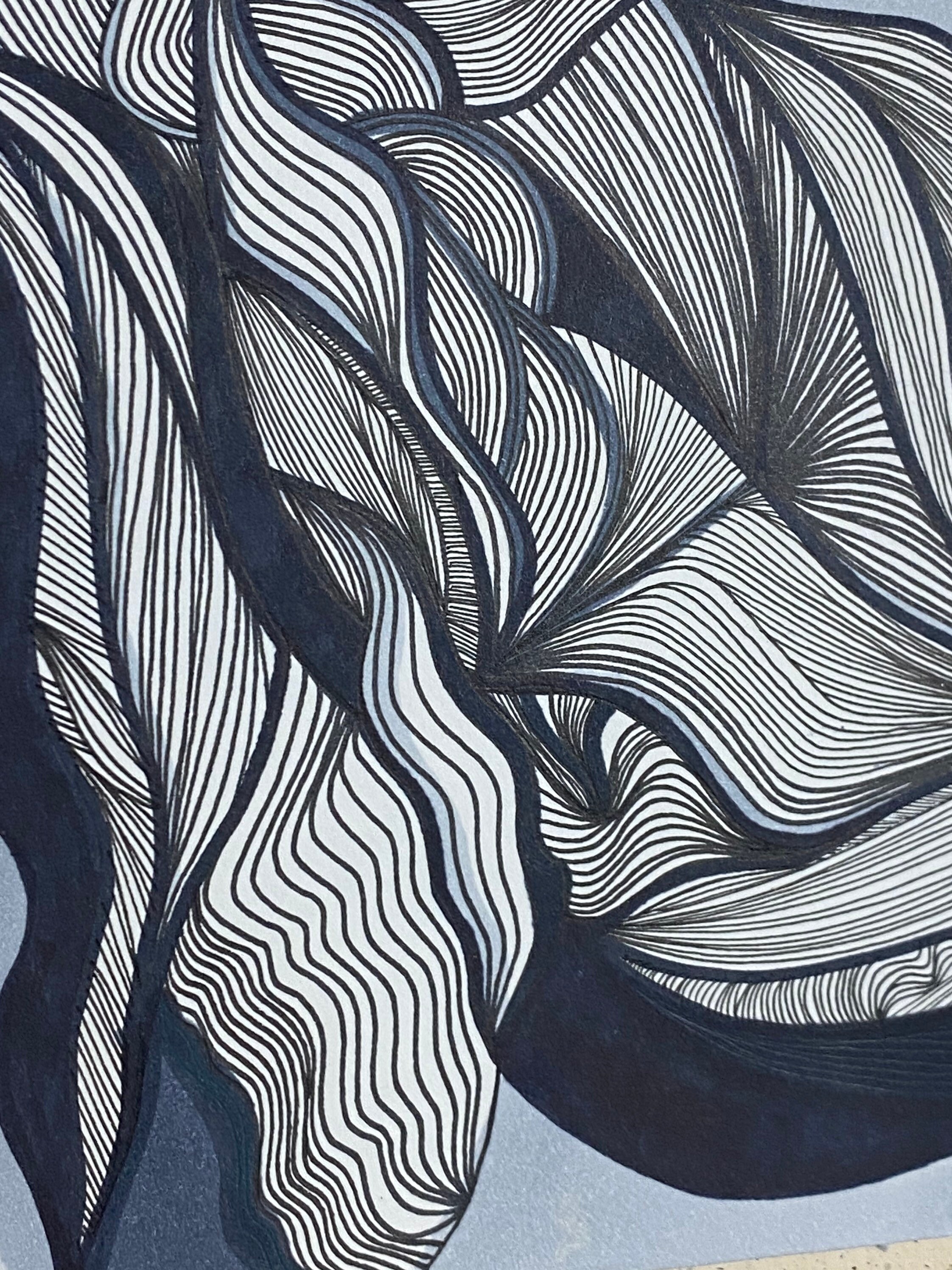 Unique Line Art Design Trippy Original Artwork - Etsy