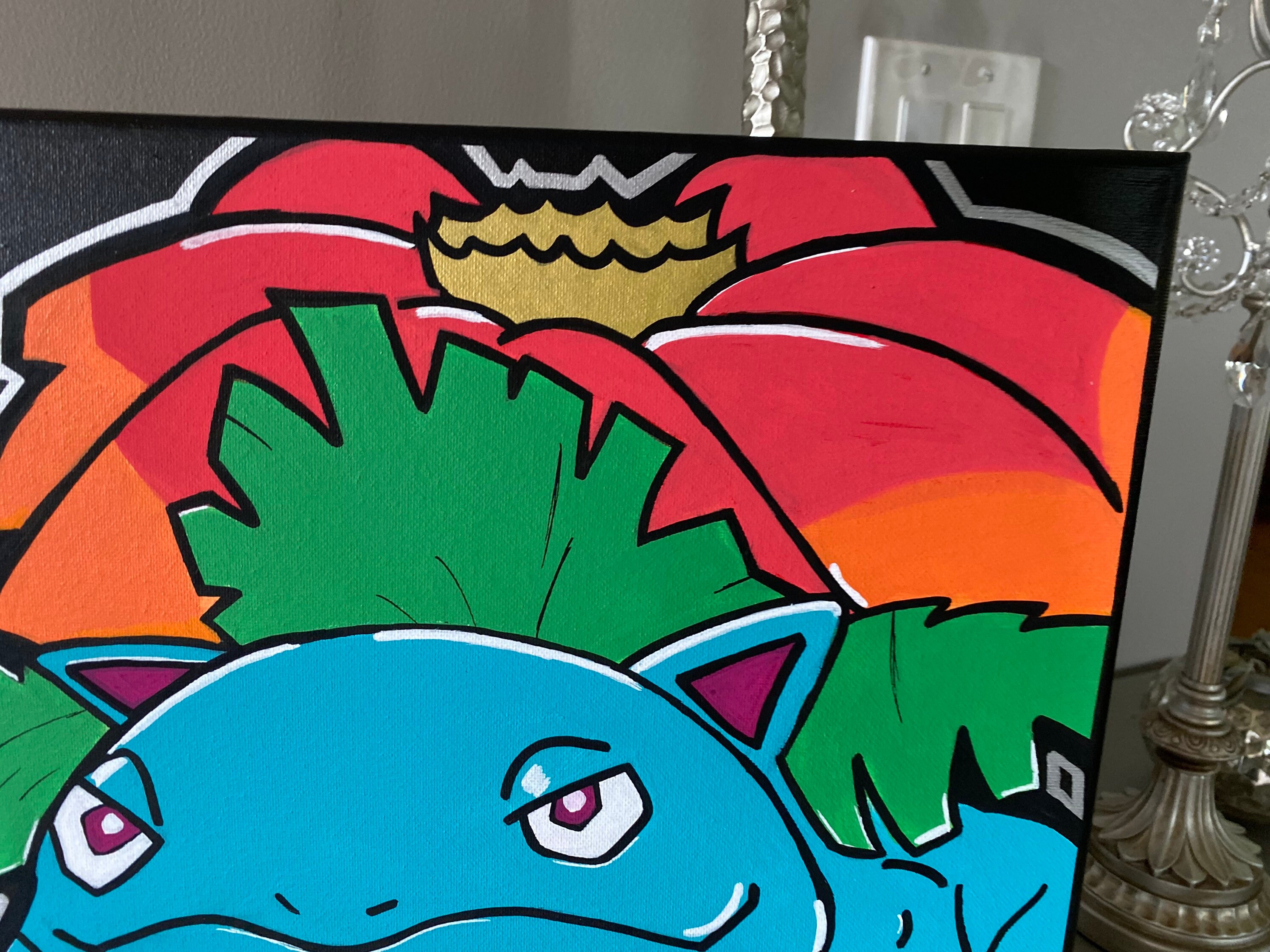 Venusaur Painting: Original 14in Artwork - Etsy