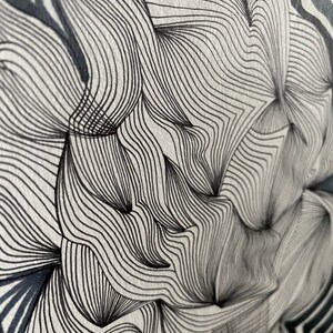 Unique Line Art Abstract Abstract Original Artwork - Etsy