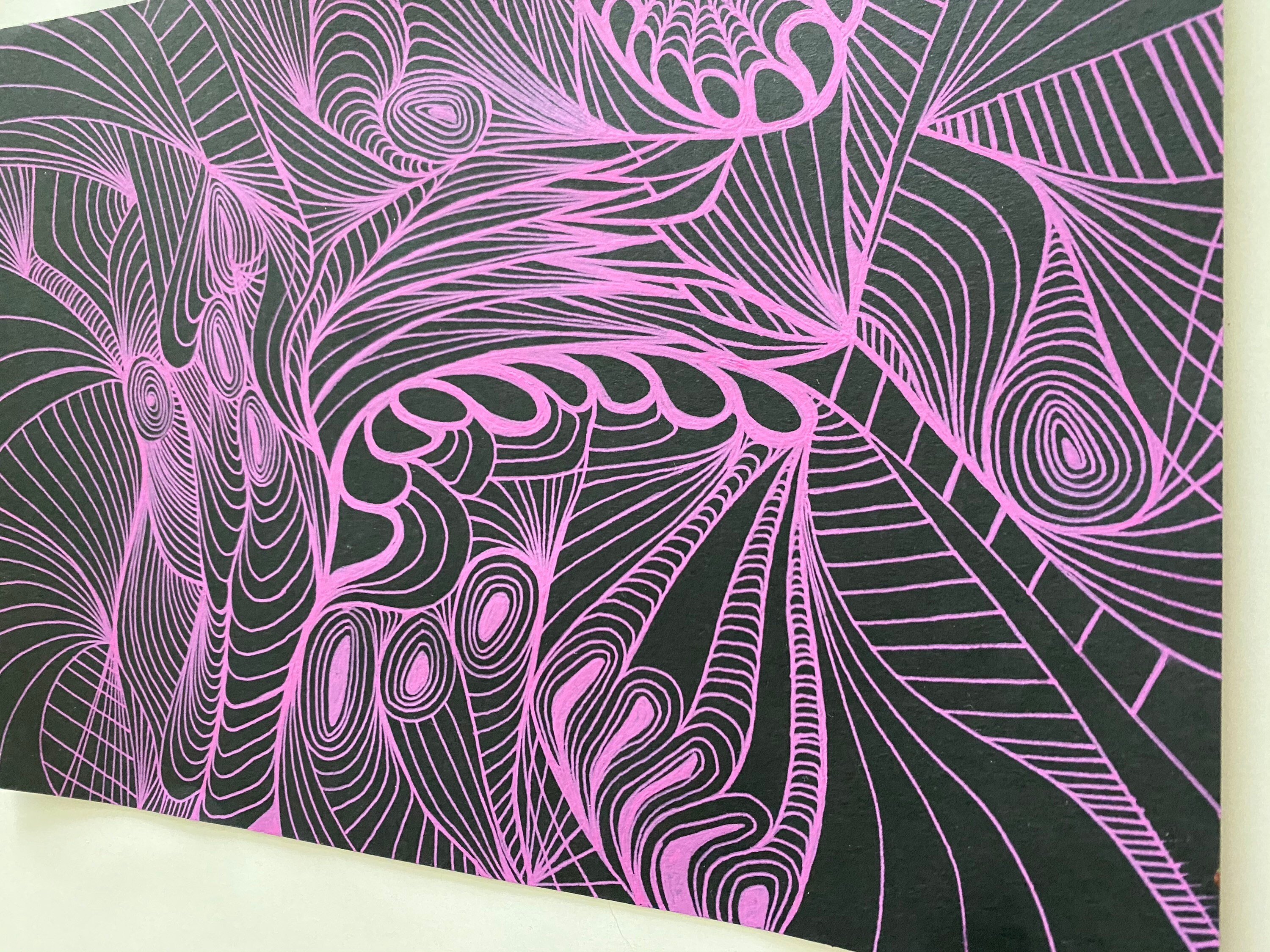 Unique Line Art Abstract Design Wall Art Original Artwork - Etsy