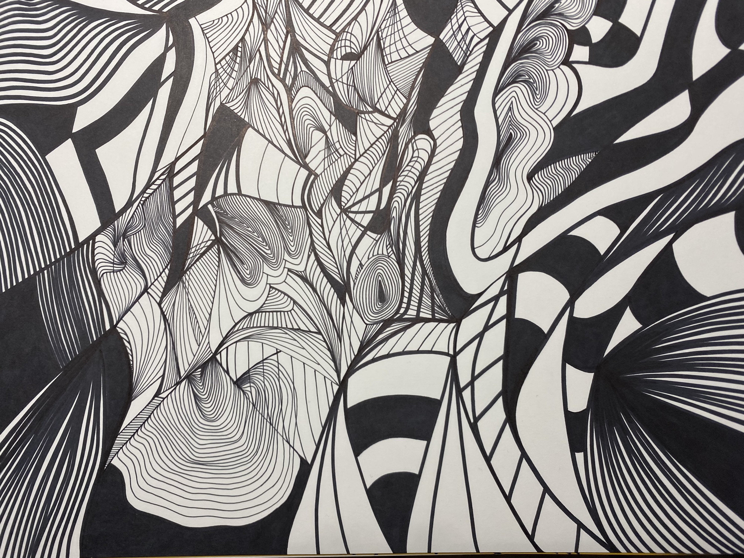 Abstract Straight Line Art