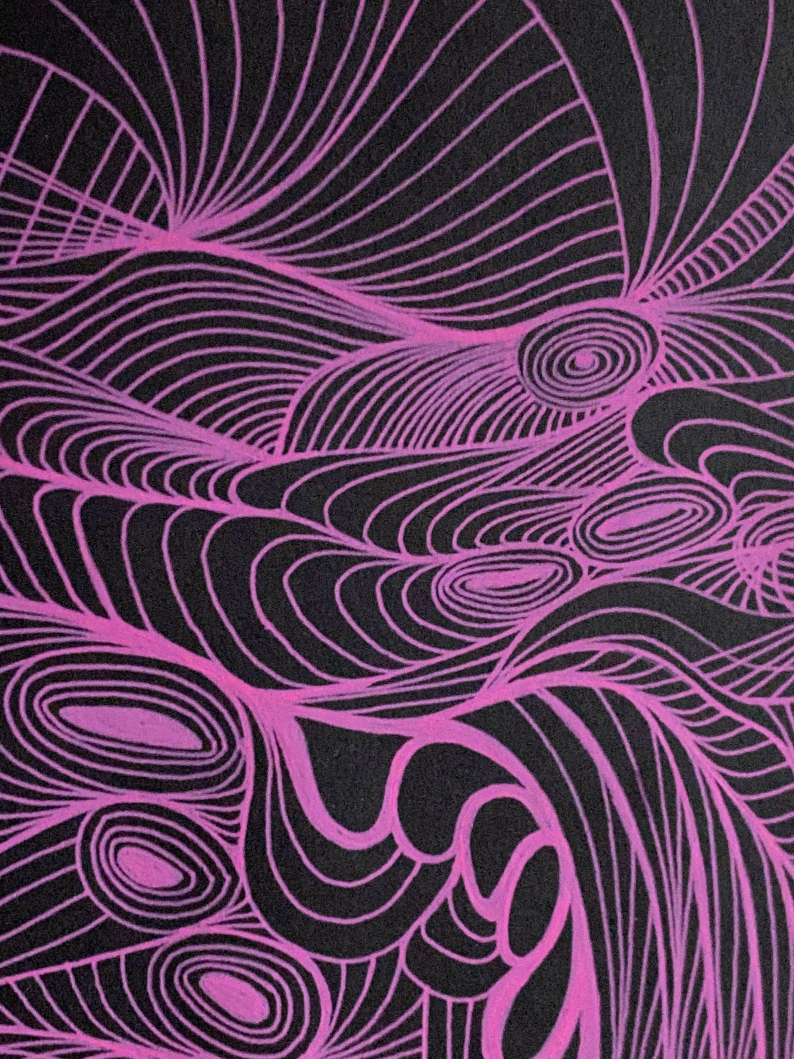 Unique Line Art Abstract Design Wall Art Original Artwork - Etsy