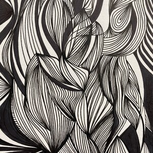 Unique Line Art Abstract Design Wall Art Original Artwork - Etsy