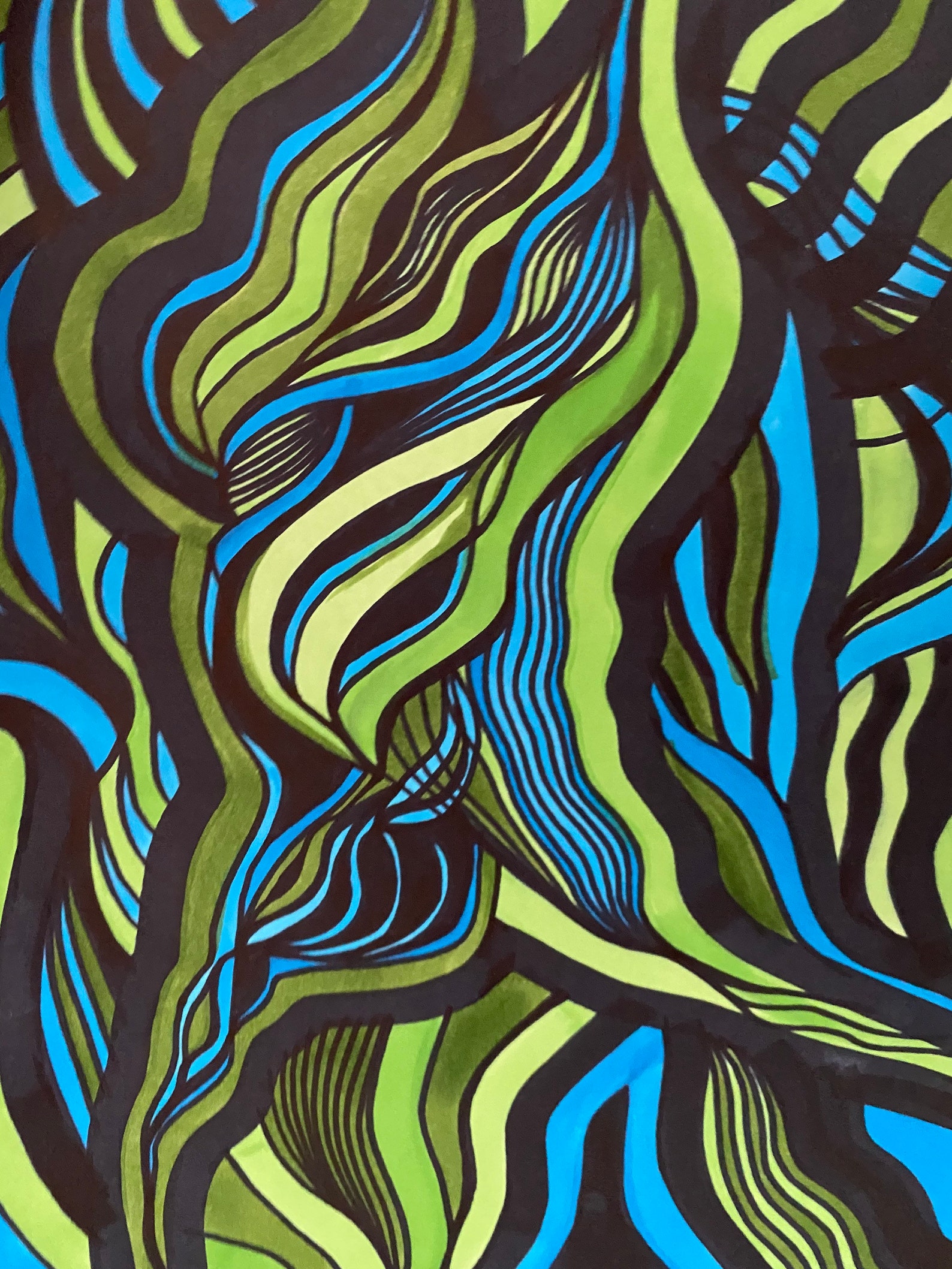 Zen Art Line Art Unique Abstract Original Artwork - Etsy