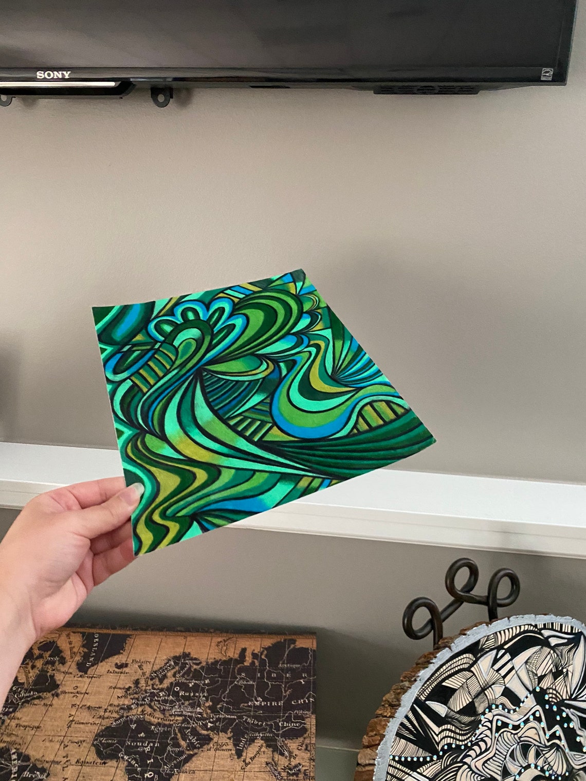 Unique Line Art Design Abstract Original Artwork - Etsy