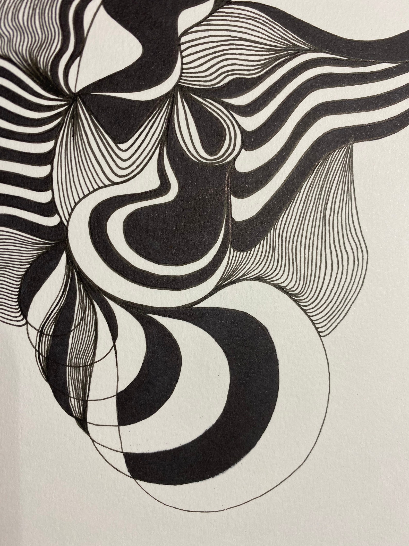 Unique Line Art Abstract Design Wall Art Original Artwork - Etsy