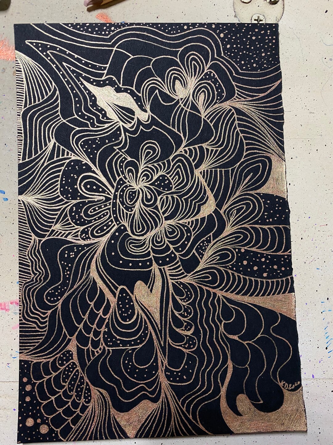 Unique Line Art Abstract Trippy Zen Original Artwork - Etsy