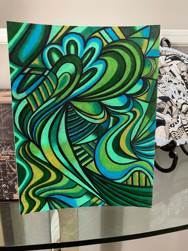 Unique Line Art Design Abstract Original Artwork - Etsy