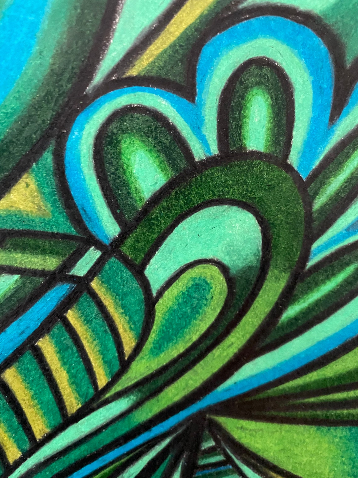 Unique Line Art Design Abstract Original Artwork - Etsy