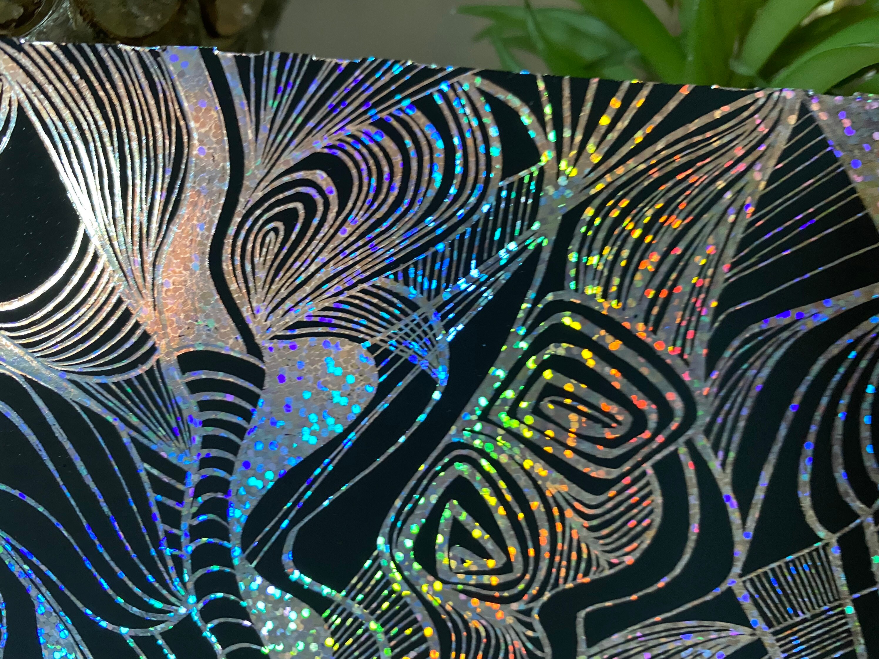 Holographic Unique Line Art Abstract Original Artwork - Etsy