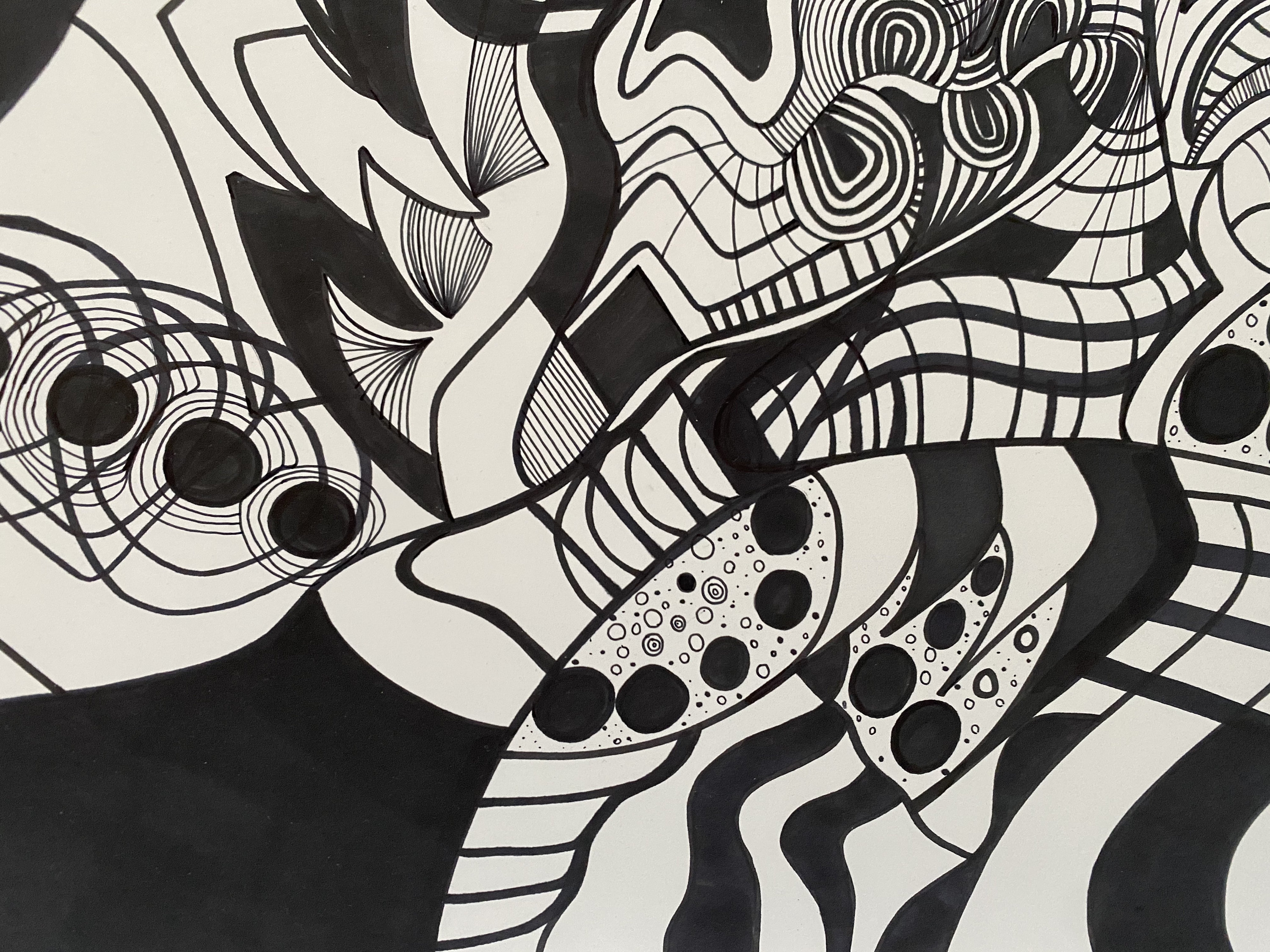 Non Objective Art Black And White