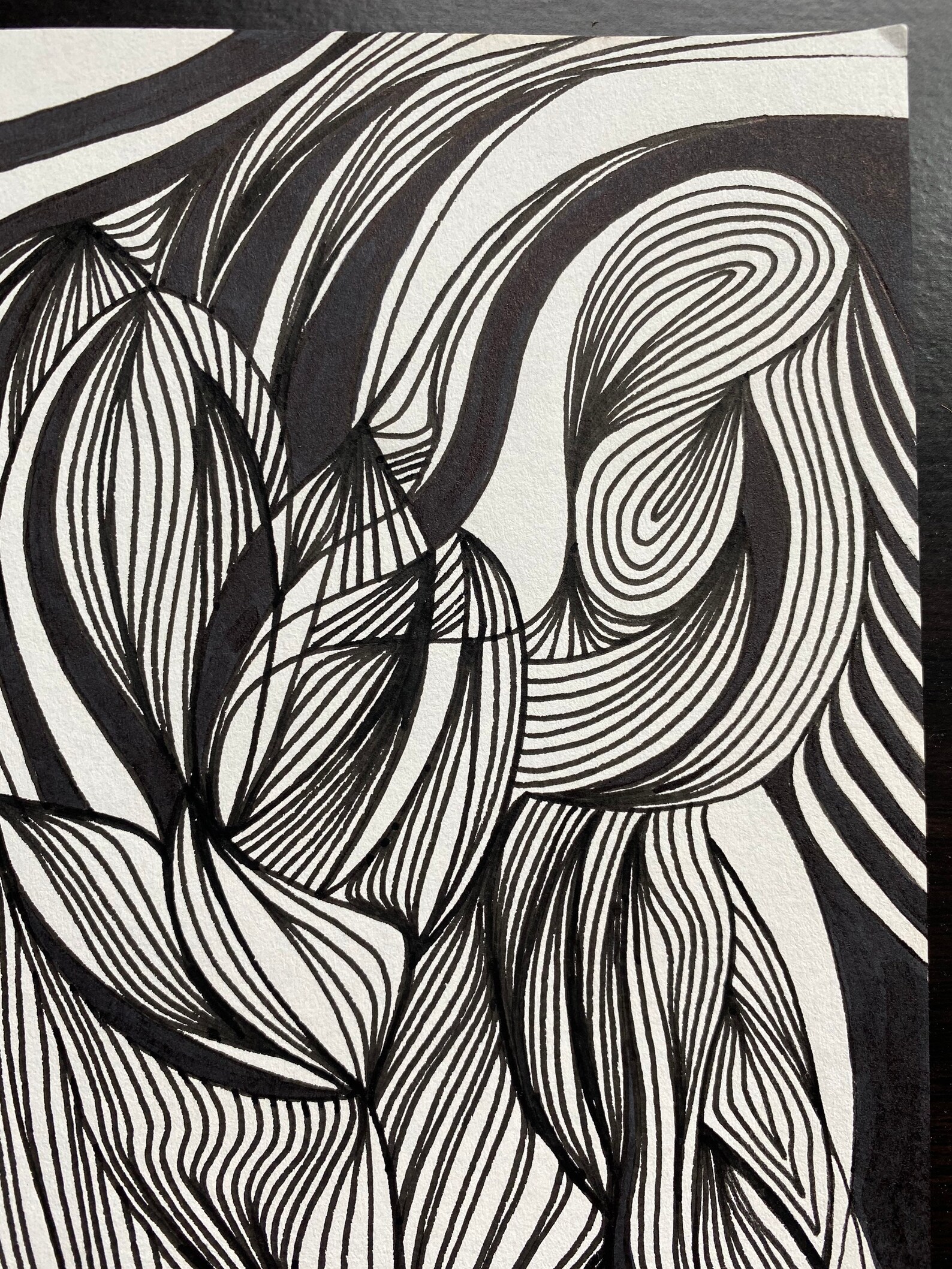 Unique Line Art Abstract Design Wall Art Original Artwork | Etsy