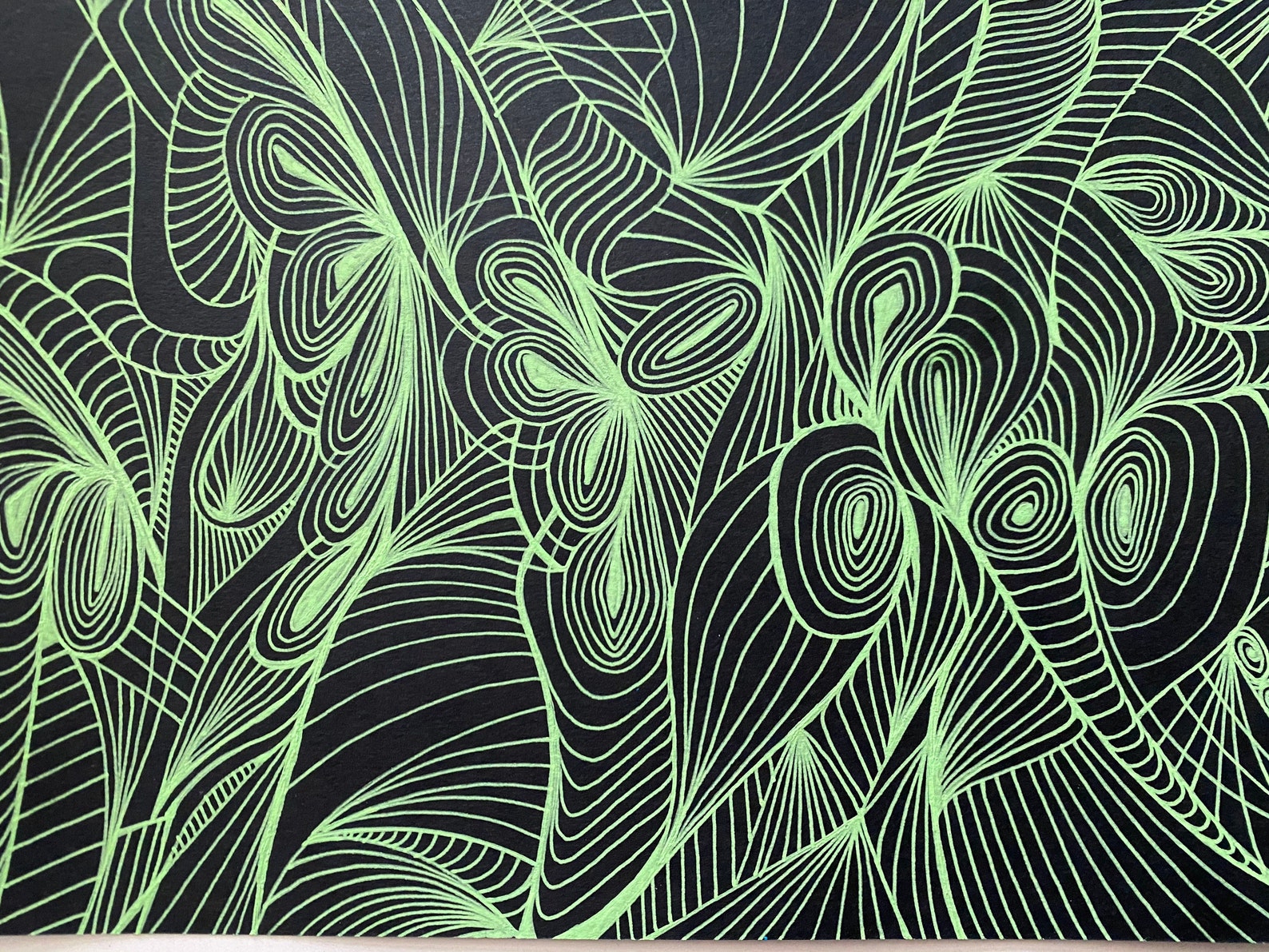 Unique Line Art Abstract Original Artwork - Etsy