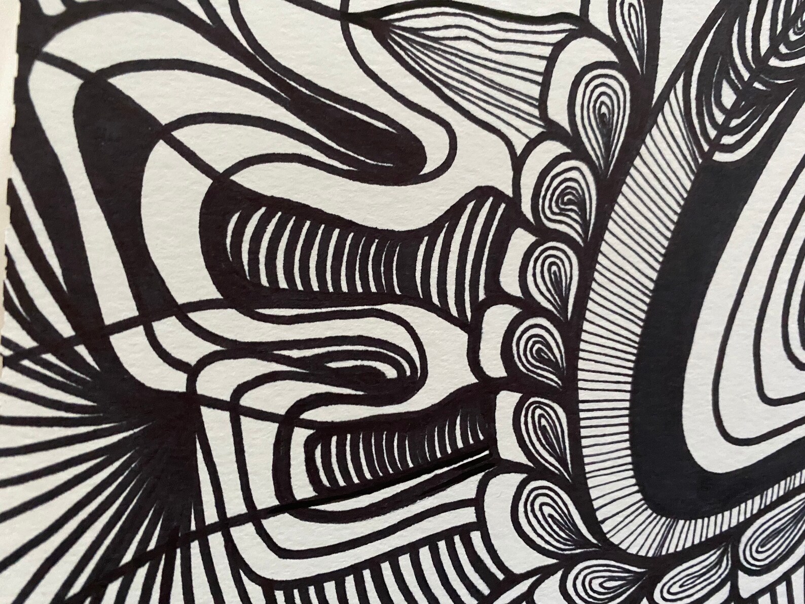 Unique Line Art Abstract Trippy Zen Original Artwork - Etsy