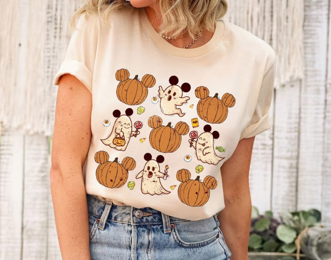 Retro Mickey Pumpkins Head Mickey Boo Shirt Mickey Spooky - Etsy
