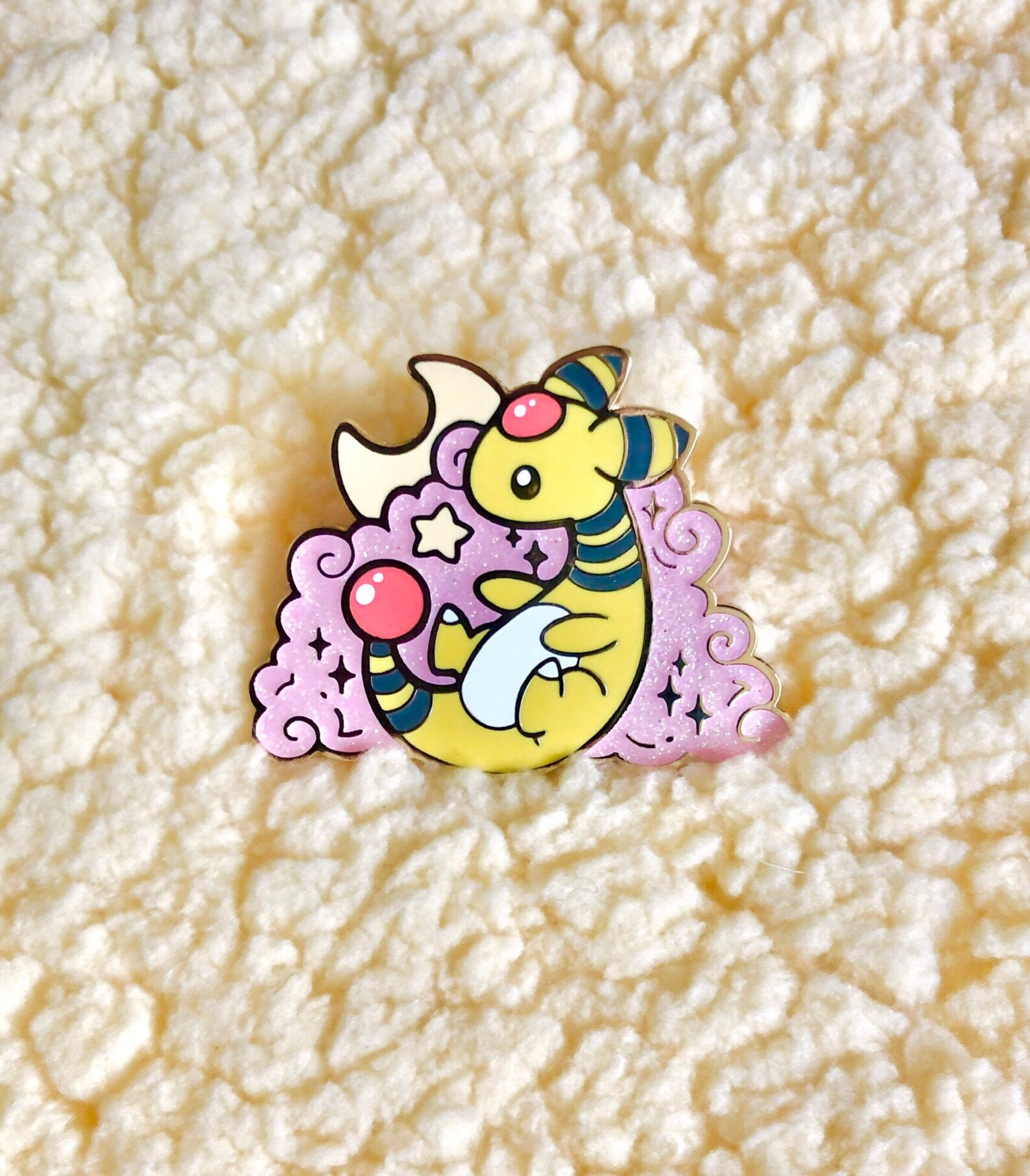Ampharos Hard Enamel Pin Denryu Electric Sheep - Etsy