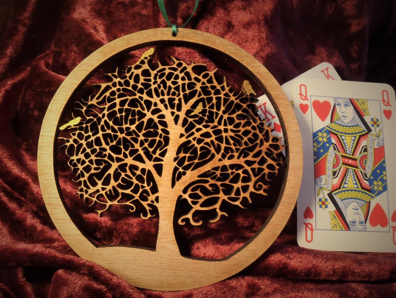 Small Tree of Life - Compact Wooden Hanging - Etsy UK