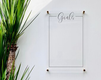 Acrylic to Do List for Wall Dry Erase Board Clear Acrylic Calendar ...