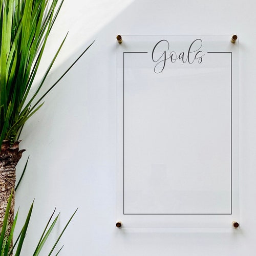 Acrylic to Do List for Wall Dry Erase Board Clear Acrylic - Etsy