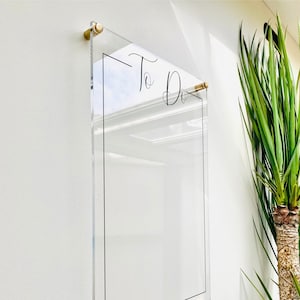 Acrylic to Do List Board for Wall || Family Command Center Dry Erase ...
