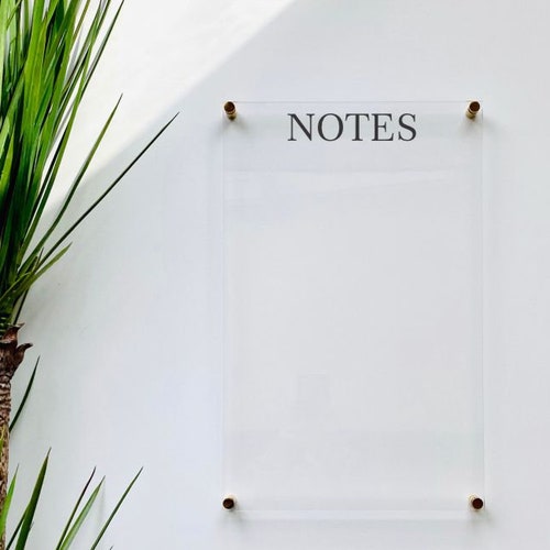 Acrylic to Do List for Wall Dry Erase Board Clear Acrylic - Etsy