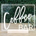 Coffee Bar Table Sign coffee station wedding bridal shower | Etsy