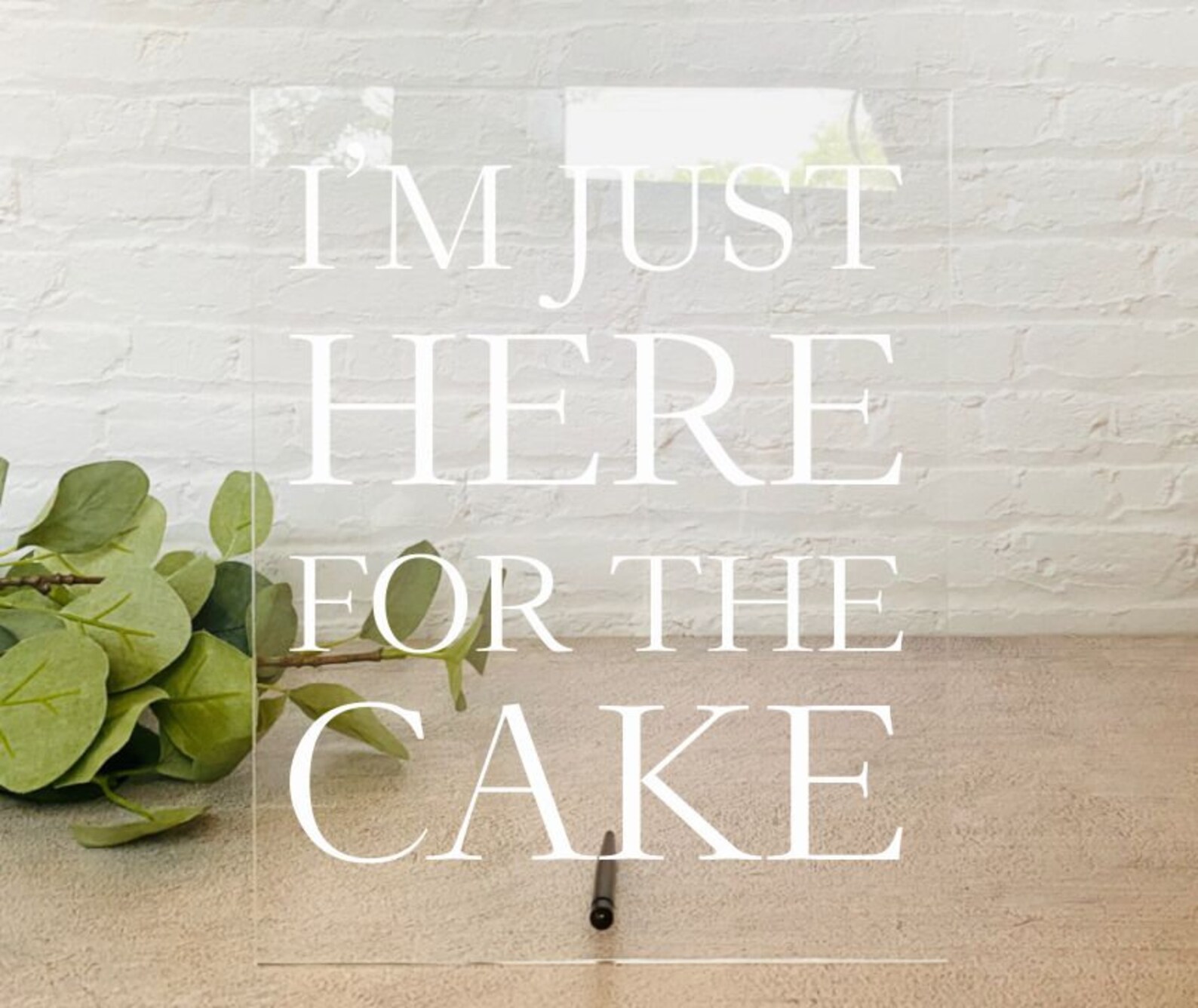 Cake Table Sign Acrylic Wedding Sign Bridal Shower Brunch - Etsy