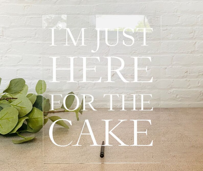 Cake Table Sign Acrylic Wedding Sign Bridal Shower Brunch - Etsy