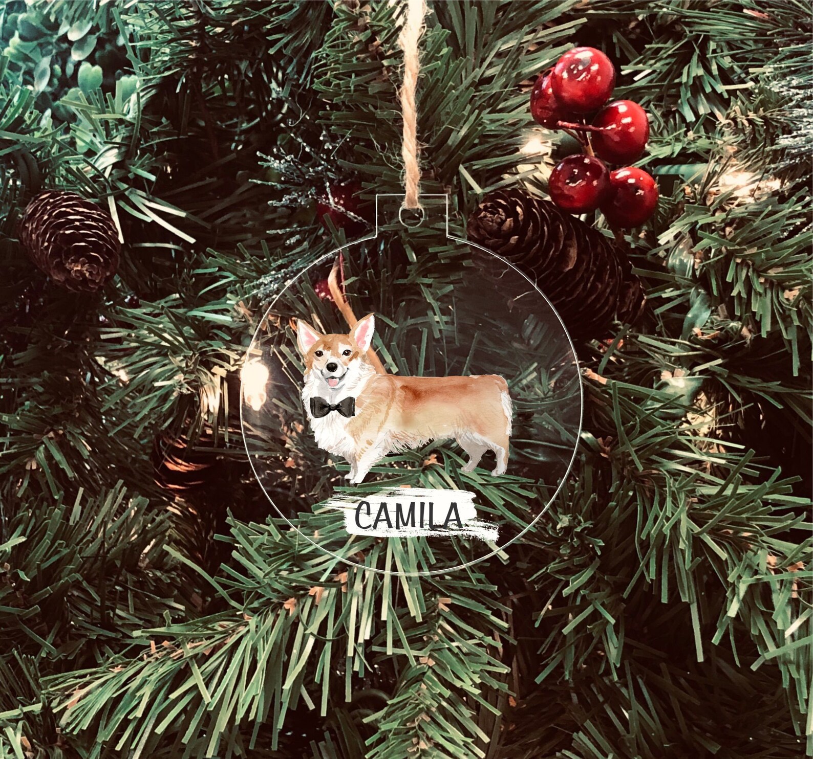 Corgi Christmas Ornament | Corgi Lover Gift Christmas Tree Gifts ...
