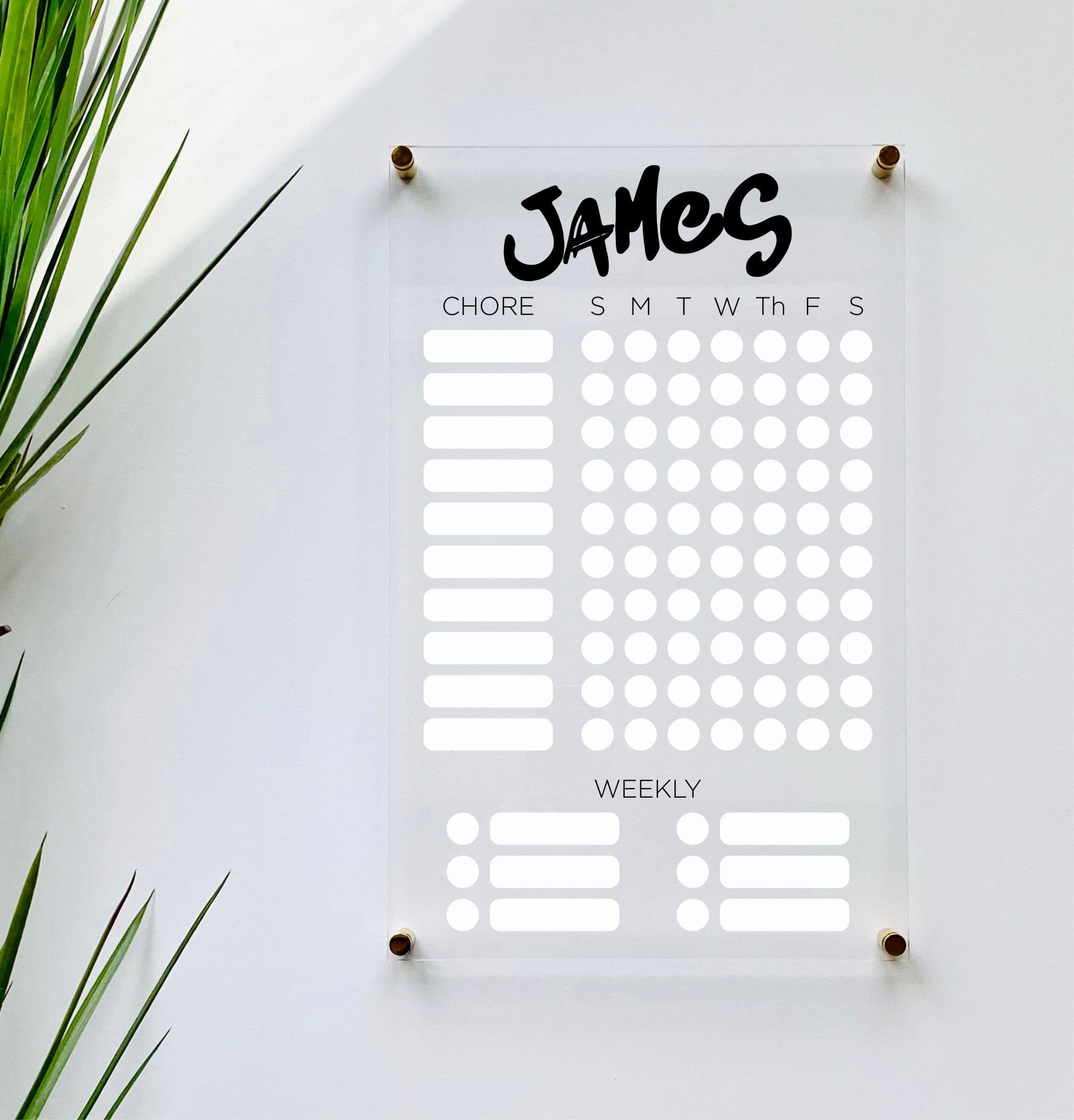 Personalized Chore Chart for Kids Custom Chore Chart | Etsy