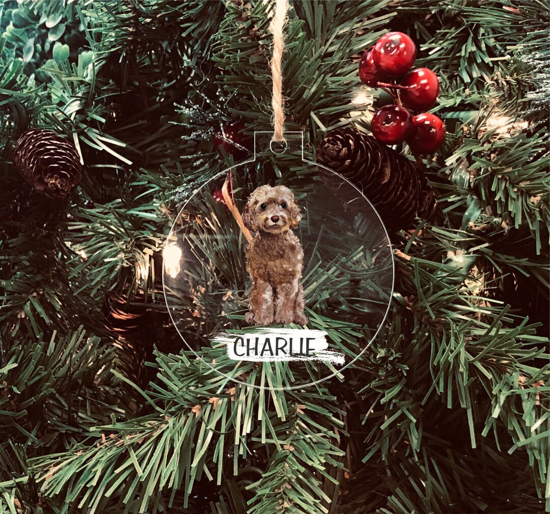 Cockapoo Christmas Ornament Christmas Tree Gifts First Personalized ...