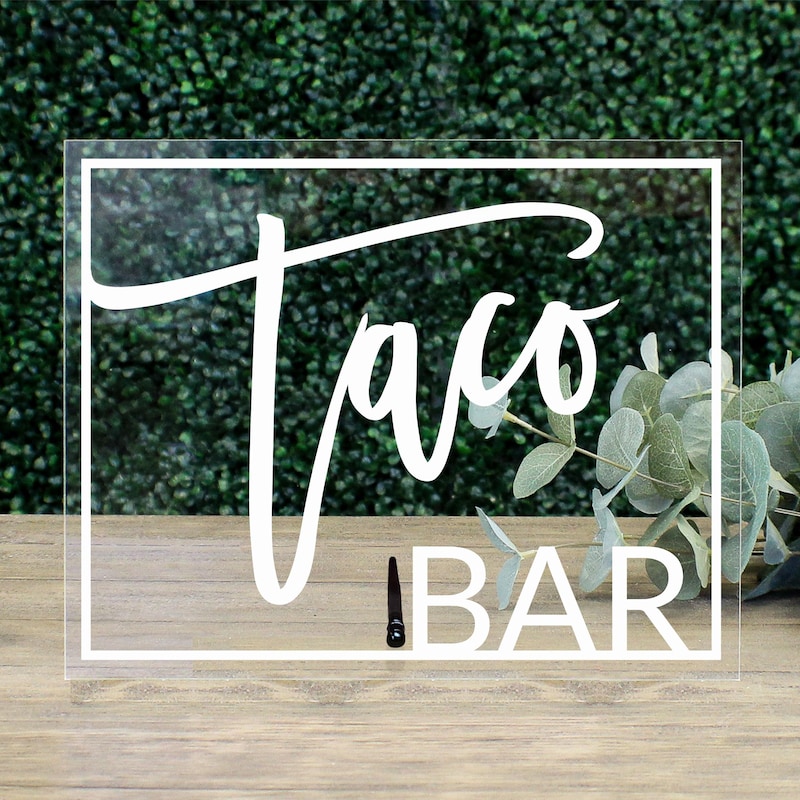 Taco Bar Sign - Etsy