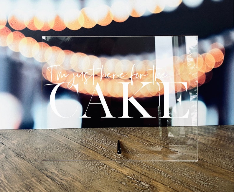 Cake Table Sign Acrylic Wedding Sign Bridal Shower Brunch - Etsy