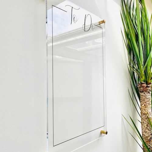 Acrylic to Do List for Wall Dry Erase Board Clear Acrylic - Etsy