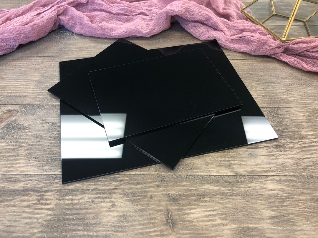 Black Acrylic Blanks || DIY Wedding Sign Calligraphy Blank Stock Sheet ...