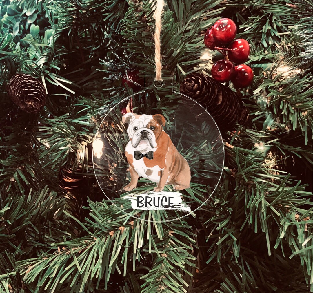 English Bulldog Christmas Ornament Christmas Tree Gifts First ...