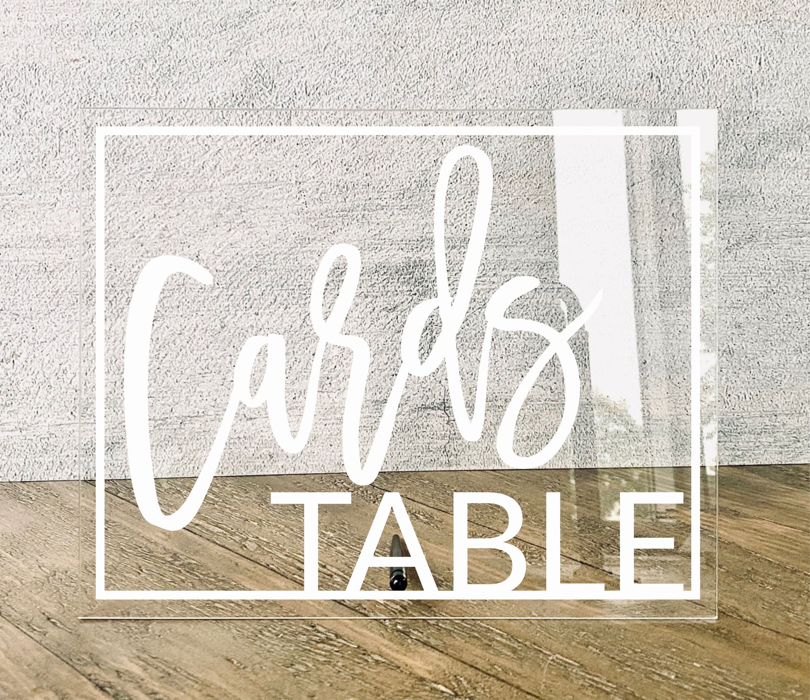 Cards Table Sign Acrylic Wedding Sign Cards & Gifts Table - Etsy