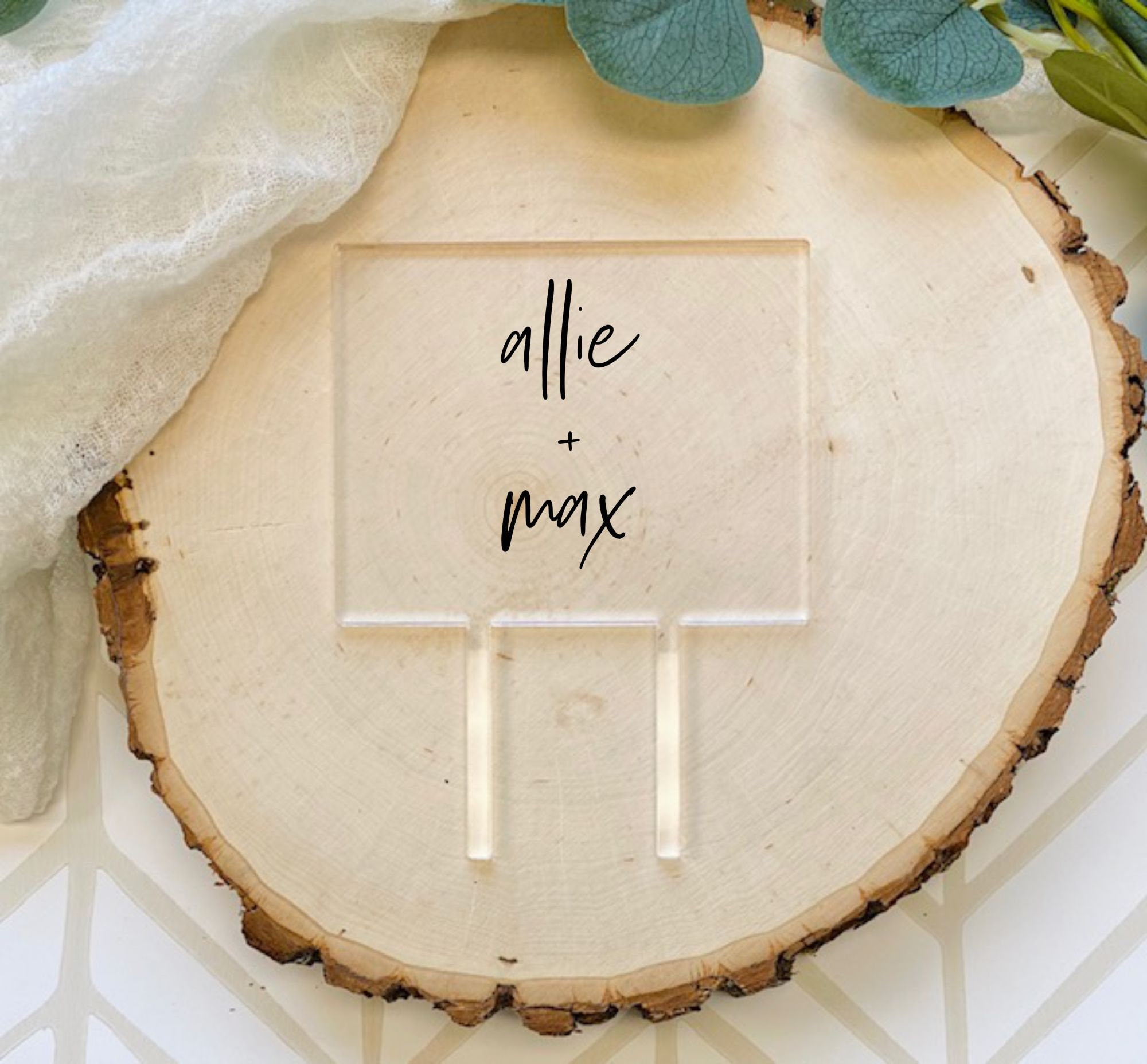 Wedding Cake Topper Custom Clear Acrylic Wedding Cake - Etsy