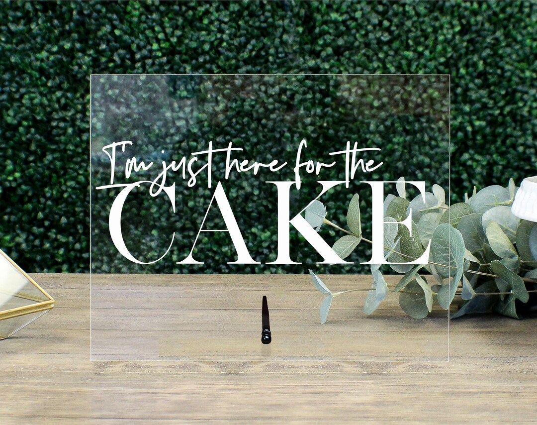 Cake Table Sign Acrylic Wedding Sign Bridal Shower Brunch Engagement ...