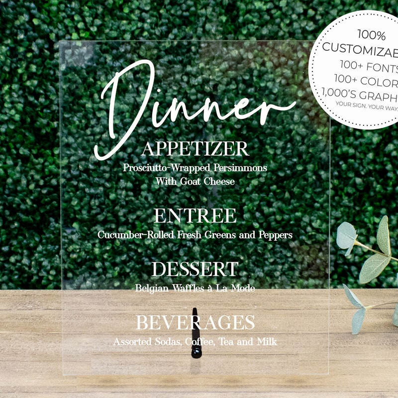 Dinner Table Signs - Etsy