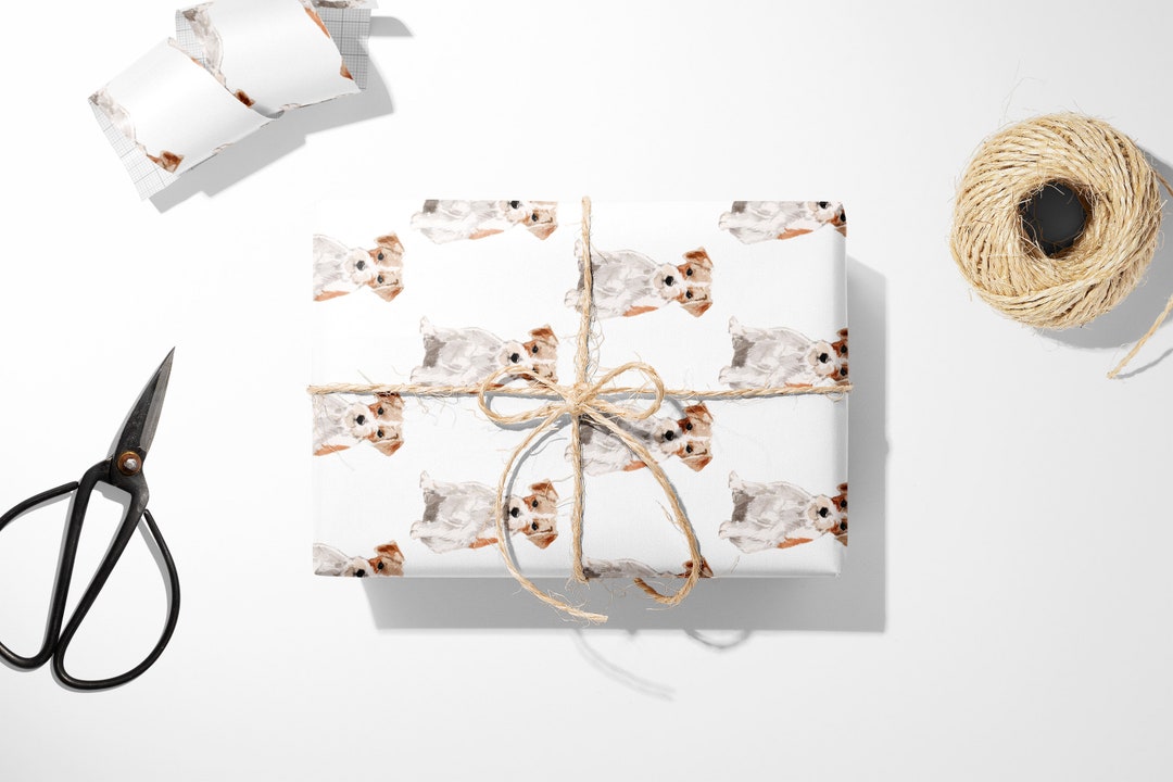 Jack Russell Terrier Wrapping Paper Christmas Wrapping Paper Birthday ...