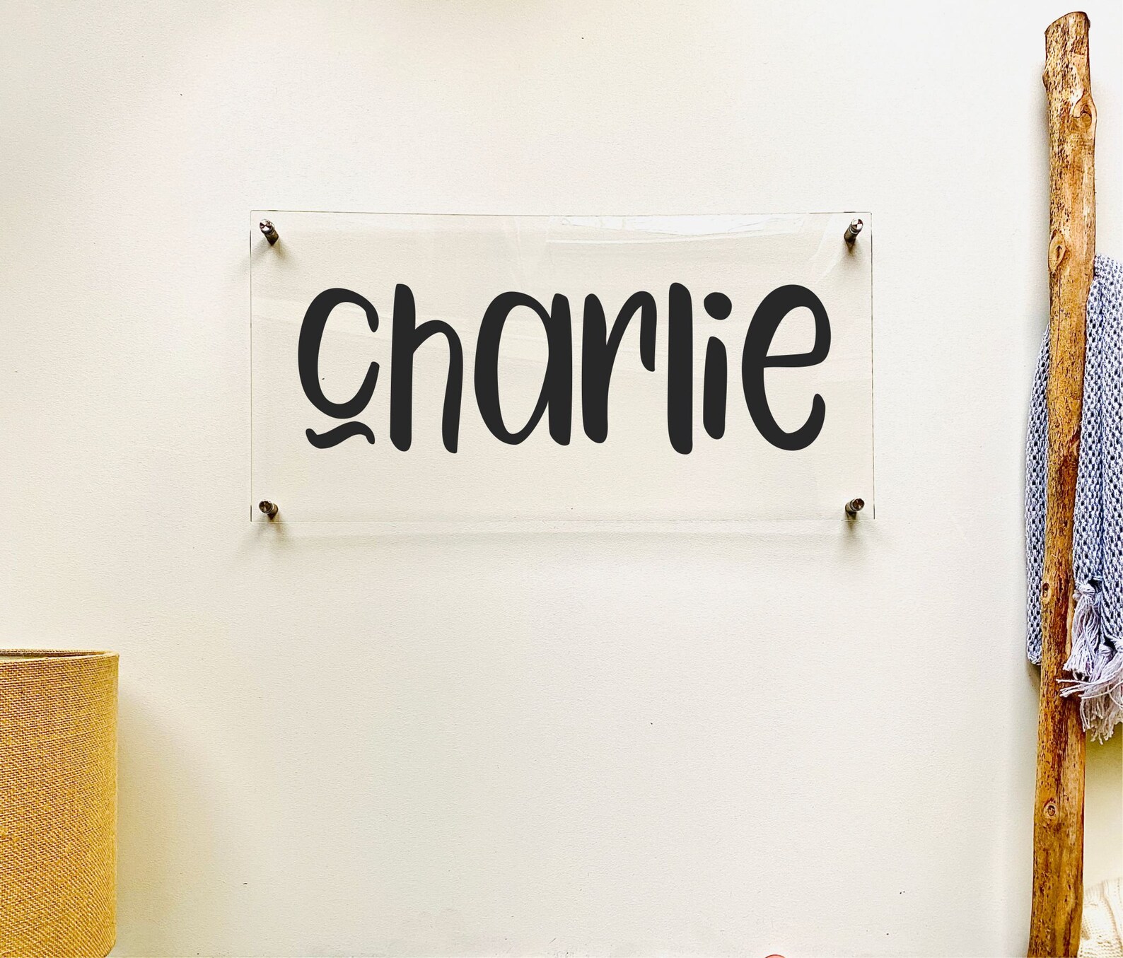 Custom Acrylic Name Sign Nursery Wall Girl Boy Baby Last | Etsy