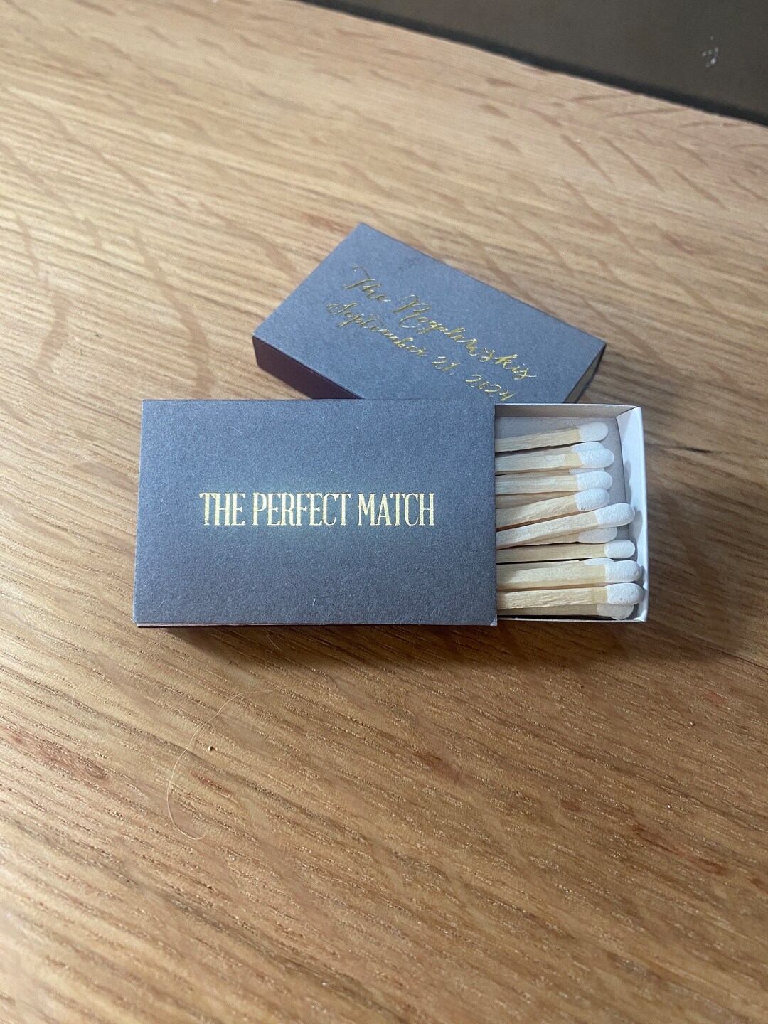 The Perfect Match Personalized Matches Wedding Matches Custom Matchbox ...