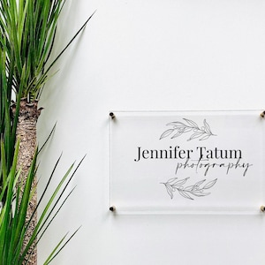 Custom Acrylic Business Logo Sign, Horizontal Layout || Personalized ...
