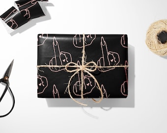 Middle Finger Wrapping Paper - Etsy