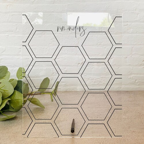 Acrylic to Do List for Wall Dry Erase Board Clear Acrylic - Etsy