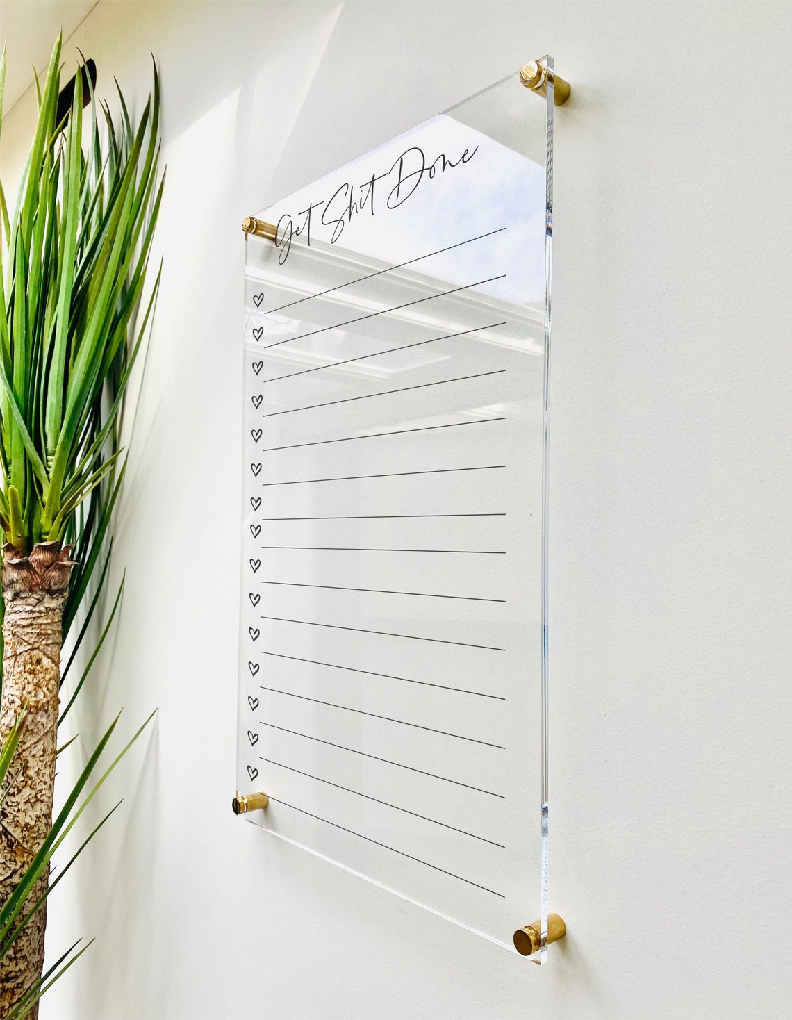 Acrylic to Do List for Wall || Dry Erase Board Clear Acrylic Calendar ...